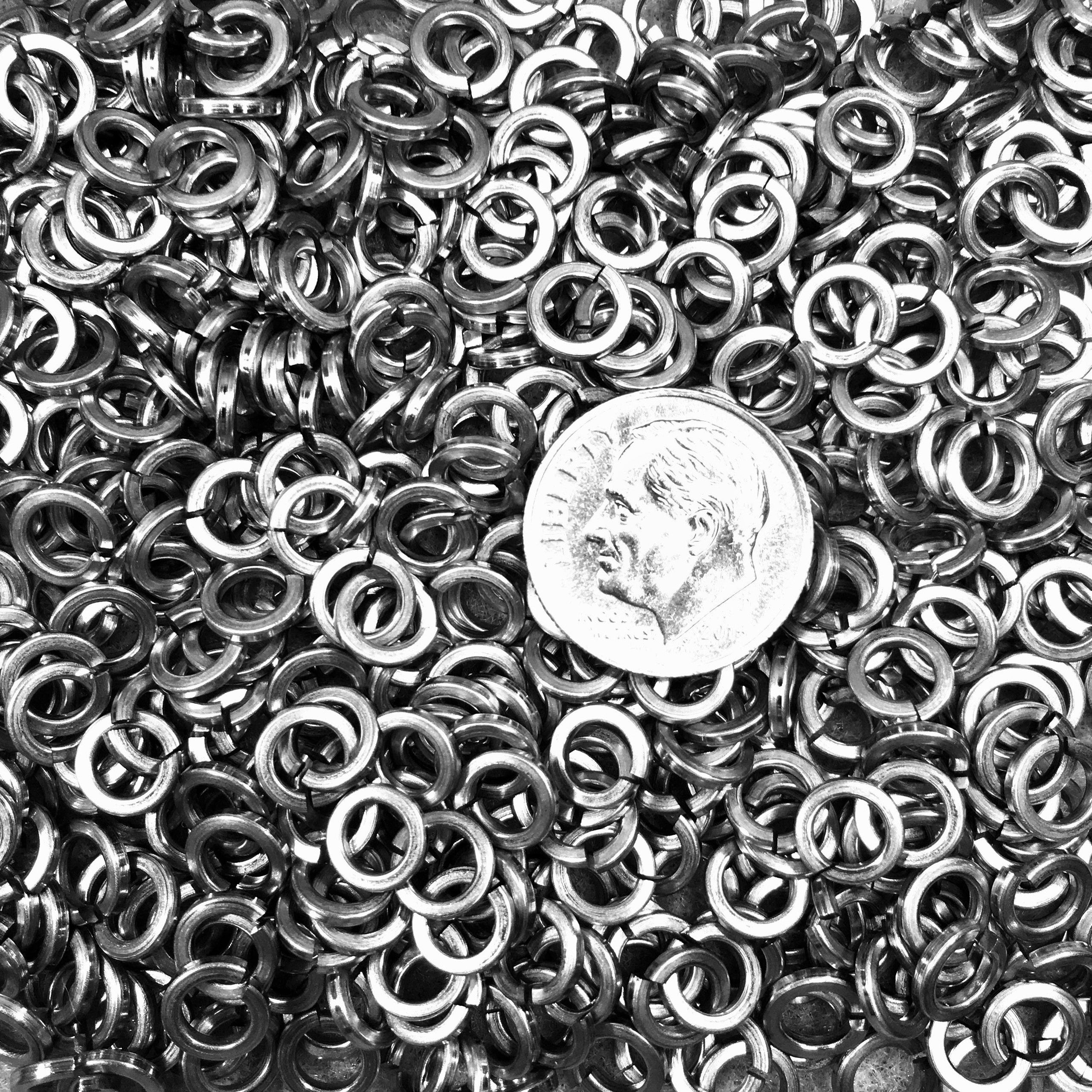 18swg 5/32" SQUARE Wire Titanium Grade 23 HyperLynks® saw cut jump ...